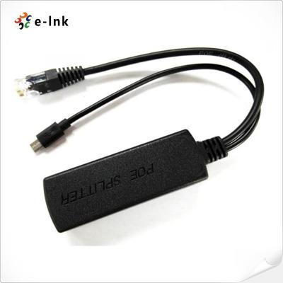 China Fast Ethernet 5V 2A PoE Splitter with Micro USB port with Devices will be detected before poe input  for sale