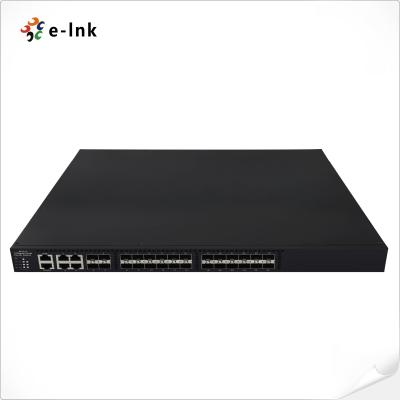 China 24 10Gbps SFP+ ports + 4 10/100/1000Mbps TP/SFP combo ports Managed Ethernet Fiber Switch for sale