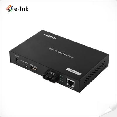 China HDMI Video 100M Ethernet Over Fiber Extender 20km Range IR Control Plug & Play for sale