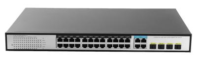 Китай 24-портный 10/100/1000T 802.3at PoE + 4-портный 100/1000 SFP/TP Комбо Ethernet Switch продается