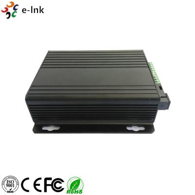 China Industrial Serial to Fiber Converter 80km Range RS232/422/485 Wide Temp Surge Protection for sale
