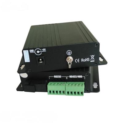 China Industrial Serial to Fiber Converter 80km Range RS232/422/485 Wide Temp Surge Protection for sale