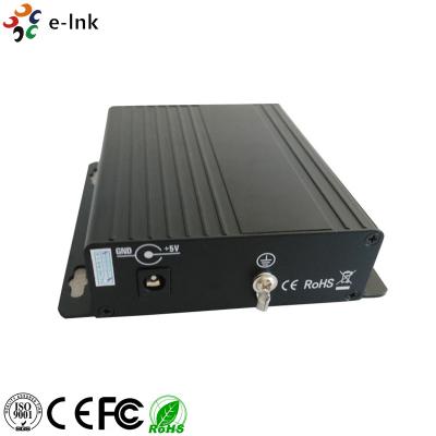 China Industrial Serial to Fiber Converter 80km Range RS232/422/485 Wide Temp Surge Protection for sale