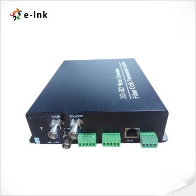 China 3G/HD/SD-SDI RS422 Audio Ethernet Tally Intercom & Return Video over Fiber Multiplexer for sale