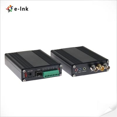 China Bidirectional 3G-SDI with Loop-out Tally Bidirectional RS485 or RS422 Stereo Audio Microphone over Fiber Converter for sale