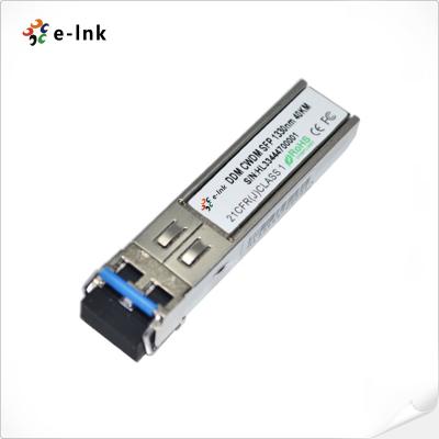 China 3G-SDI CWDM SFP Transceiver 18-Wavelength 60km MSA Compliant Digital Diagnostic for sale