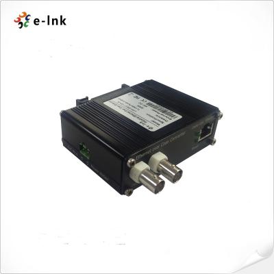 China Accessories 1Ch DIN-Rail Industrial 10/100Base-TX Ethernet over Coax Extender for sale