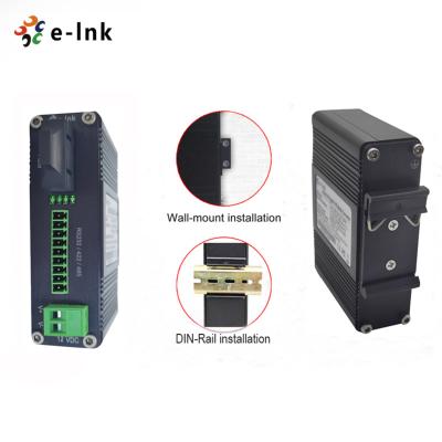 China Modem Industrial Optical Fiber To Rj45 Converter RS232 RS485 RS422 Serial for sale
