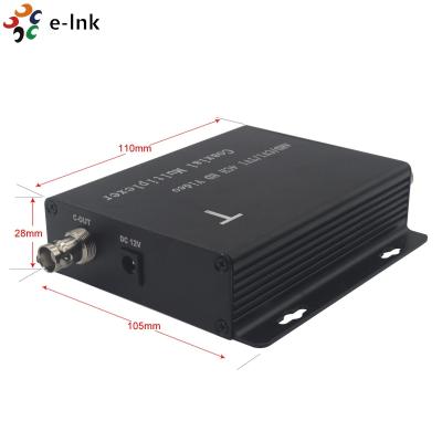 China 4-Channels Multiplexer Fiber Optical Coax To Ethernet Converter For 2MP Camera for sale