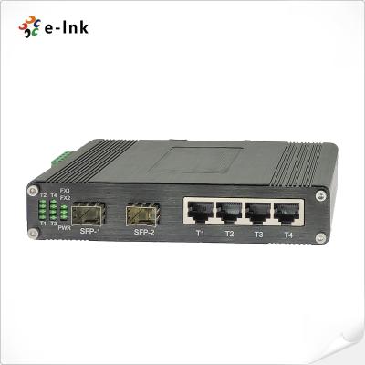 Chine Commutateur 4-Port d'Ethernet commutateur de réseau de gigabit de 10/100/1000Base-T + de 2-Port 1000BASE-X à vendre