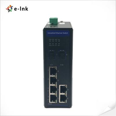 China Rugged Industrial PoE Switch 4 Port 1000t 802.3bt Poe + 2 Port 1000t + 2 Port 1000X SFP for sale
