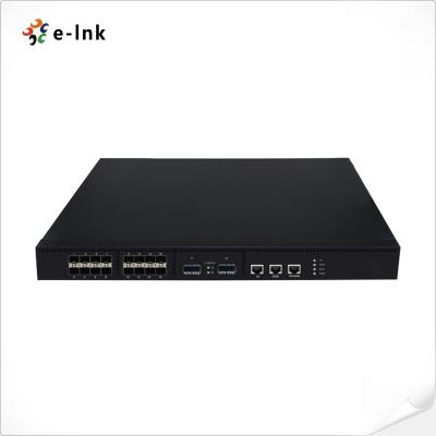 China Ethernet Switch Layer 3 Managed 16 Port 10G SFP + 2-Port 40G QSFP Fiber Switch for sale