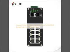 Switch Ethernet gerenciado Industrial 8 Portos 10/100/1000T Gigabit para 2 Portos 1000X Fibra SFP