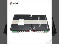 4Ch 5MP HD-AHD/HD-CVI/HD-TVI/CVBS 4-in-1 Video Fiber Converter