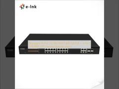 Комбинированный Ethernet-излучатель с 16 портами 10/100/1000T 802.3at PoE + 4 порта 100/1000 SFP