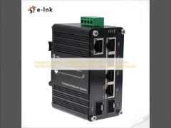 산업용 4-포트 10/100/1000T 802.3bt 90W PoE + 1-포트 10/100/1000T + 2-포트 100/1000X SFP 기가비트 이더넷 스위치