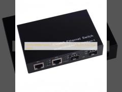 10/100/1000M メディアコンバーター 2-TX + 2-FX ((SFP) ポートファイバースイッチ