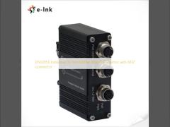 EN50155 Industrial 10/100/1000M 30W PoE Injector with M12 connector