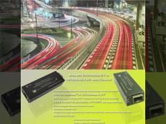 Micro type Ethernet Media Converter with 10 / 100 / 1000Base-Tx to 100 / 1000Base-Fx