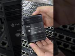 Interruttore industriale a 8 porte Gigabit - 2x SFP da -40°C a 80°C DIN-Rail