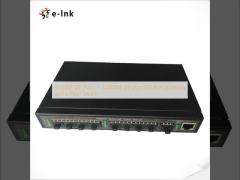 8x100M porte SFP + 1x1000M porta SFP / porta TP (Combo) uplink Fiber Switch