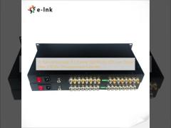 1U ラック式8チャネルSD/HD/3G-SDI 単一ファイバーCWDM未圧縮拡張子
