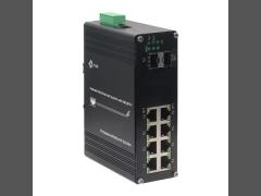 Industrial L2+ 8-Port 10/100/1000T + 2-Port 1000X SFP Managed Ethernet Switch Supports connecting USB-C port