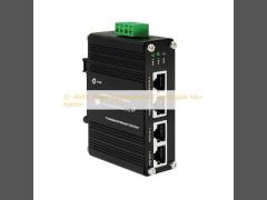 12~48VDC 電源入力 産業用 2 ポート ギガビット PoE+ インジェクター