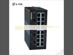 Switch Ethernet industriale gestito: 16 x 10/100BASETX + 4 x 1000BaseX SFP