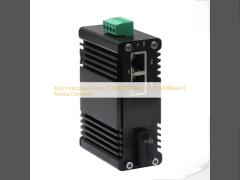 Mini Industrial 2-Port 10/100/1000Base-TX to 1000Base-X Media Converter