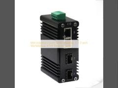 Mini switch industriale Ethernet 10/100/1000Base-T a 2 porte + 100/1000Base-X SFP Ethernet a 2 porte