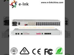 4E1+4GE+電話+SNMP 光ファイバーマルチプレクサー
