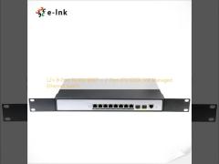 L2+ 8ポート 10/100/1000T + 2ポート 100/1000X SFP マネージドイーサネットスイッチ