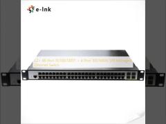 L2+ 48ポート 10/100/1000T + 4ポート 100/1000X SFP マネージド イーサネット スイッチ
