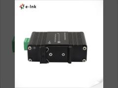 Mini Industrial 2-Port 10/100/1000Base-TX to 1000Base-X Media Converter Supports DIN-Rail & Wall-mou