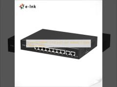 Switch Ethernet 8 porte 10/100/1000T 802.3at PoE + 1 porta Uplink Ethernet + 1 porta Gigabit SFP