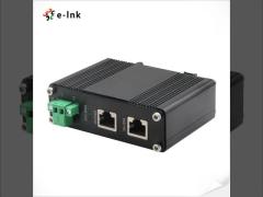 산업용 10/100/1000Mbps 802.3at PoE+ 분배기 출력 전압 5VDC, 최대 100미터 거리