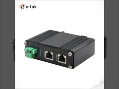 산업용 10/100/1000Mbps 802.3bt PoE++ 스플리터 출력 전압 24VDC DIN 철도 및 벽 장착 설치를 지원합니다