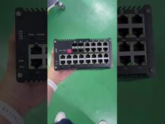 Industrial L2+Managed Ethernet Switch 1000M 24-Port 802.3at PoE + 4-SFP DIN Rail
