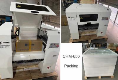 China Máquina de recogida y colocación SMT de escritorio de alta precisión automática de circuito impreso de alta precisión 0201 4 cabezas CHM-650 en venta