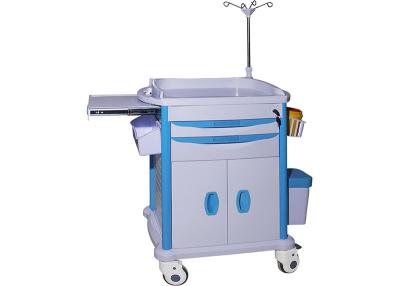 China High Reliability Medical Storage Trolley With Defibrillator Platform / CPR Board for sale