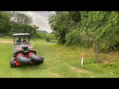 OEM Golf Course Twin Turbines Debris Blower , Grass Leaf Blower，3600r Min 4 Stroke Driving Gasoline