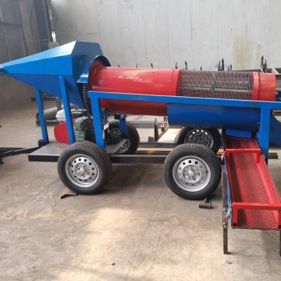 China Gravity Separation Rotary Drum Sieve Gold Separator Small Washing Trommel Screen for sale