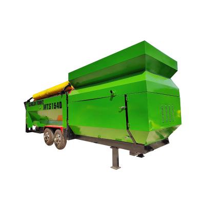China 6200 KG Capacity Rotary Drum Trommel Screen for Circular Vibrated Soil Compost Machine for sale