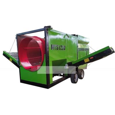 China Customized Voltage Mobile Compost Trummel Screener for Heavy Duty Waste Recycling for sale