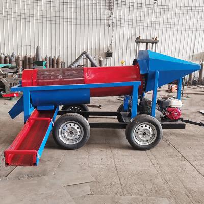 China Small Mobile Drum Screening Equipment Gold Mining Trommel Screen with Competitive for sale