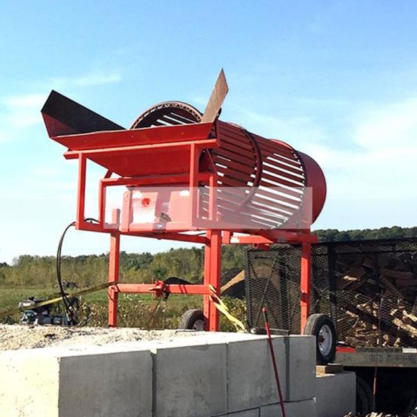 Quality 1-200 Tons Per Hour Capacity Rotary Type Wood Chips Garbage Firewood Trommel for sale