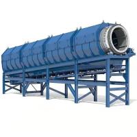 Quality 7.5KW Municipal Solid Waste Sorting Processing Equipment for Garbage Trommel for sale