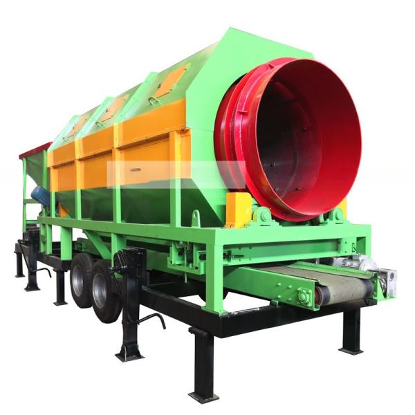 Quality Customizable Mobile Compost Drum Sieve with Capacity 1-200 Tons per Hour for sale