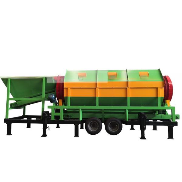 Quality Customizable Mobile Compost Drum Sieve with Capacity 1-200 Tons per Hour for sale